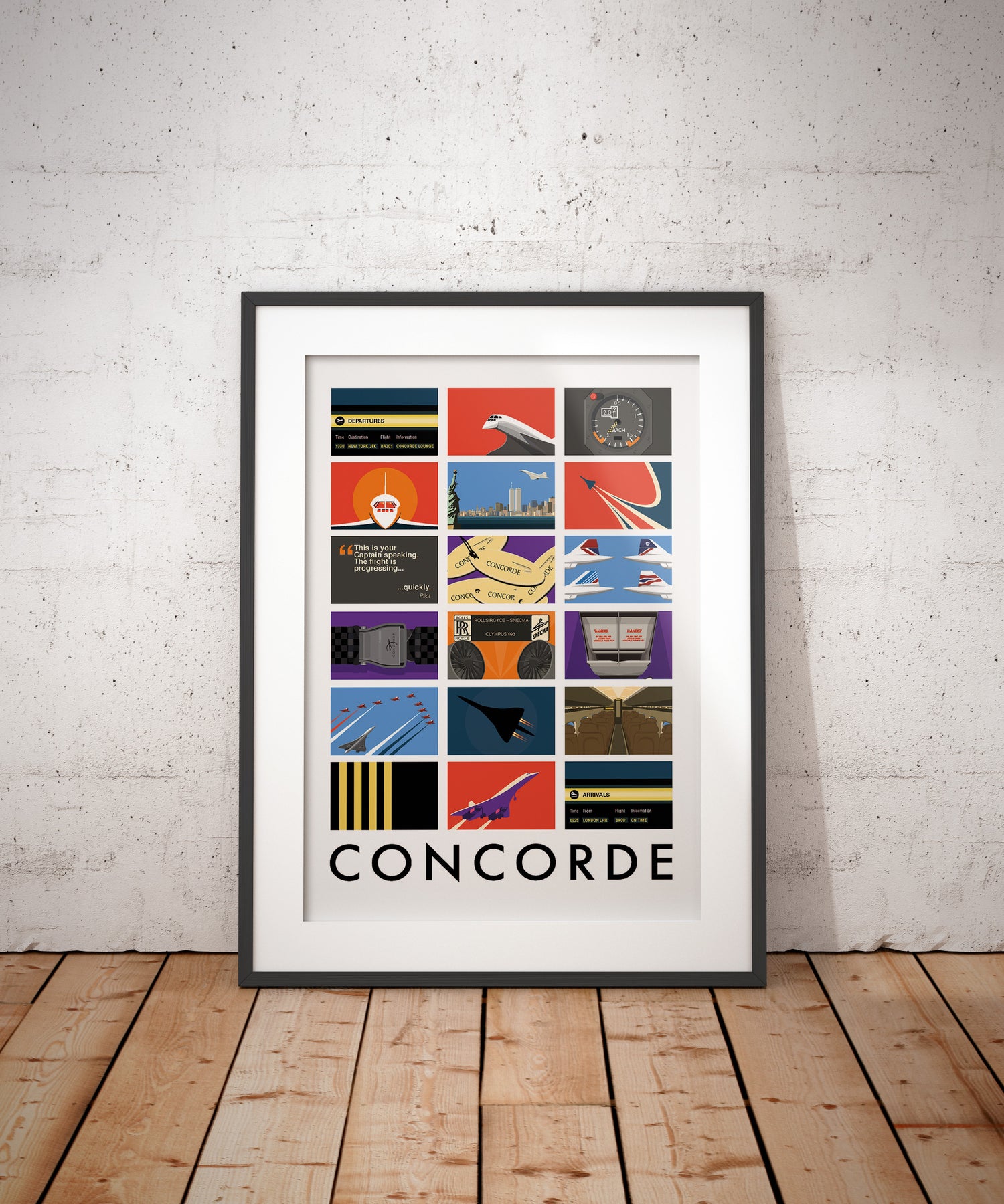 Concorde Collection Art Print - Georgina Westley Art & Design