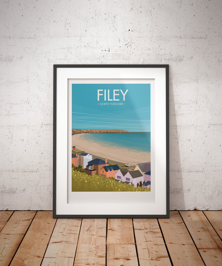 Filey Travel Poster - Georgina Westley Art & Design