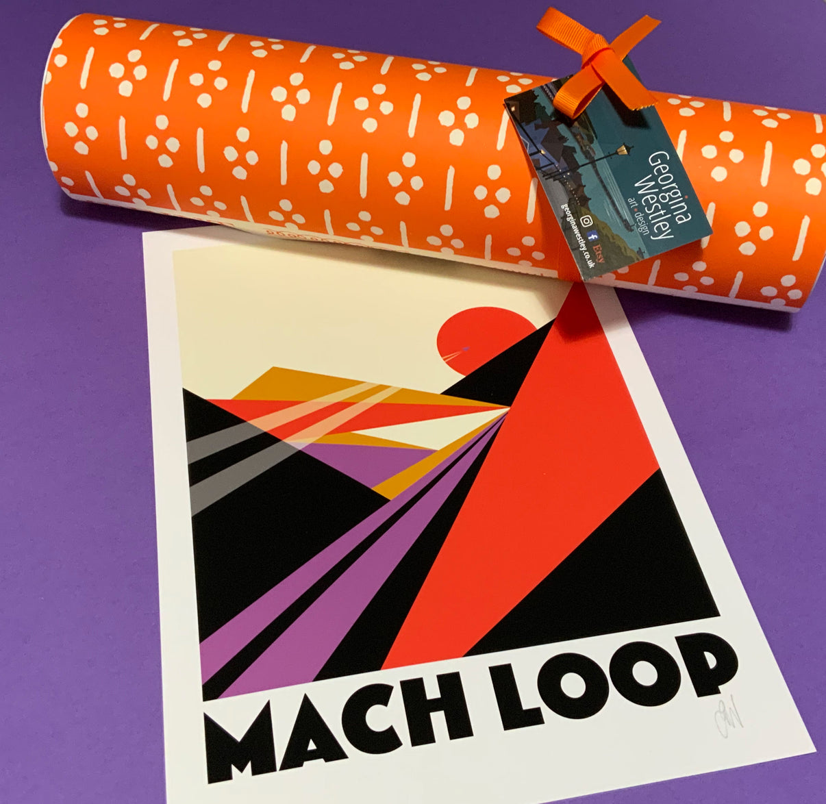 Mach Loop Wales - Aviation Travel Poster - Georgina Westley Art & Design