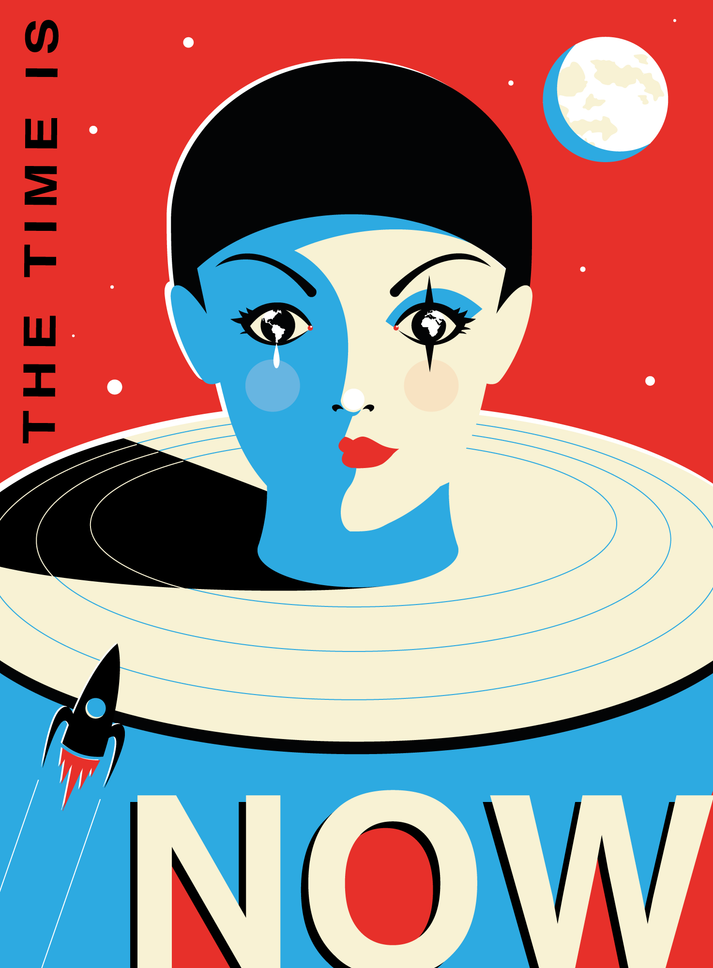 The Time Is Now Poster - Georgina Westley Art & Design